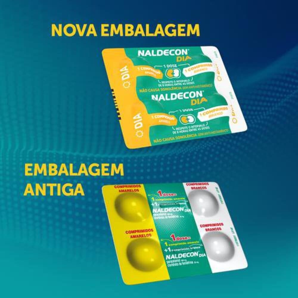 Naldecon Dia - Blister 4 Comprimidos - Preço Popular
