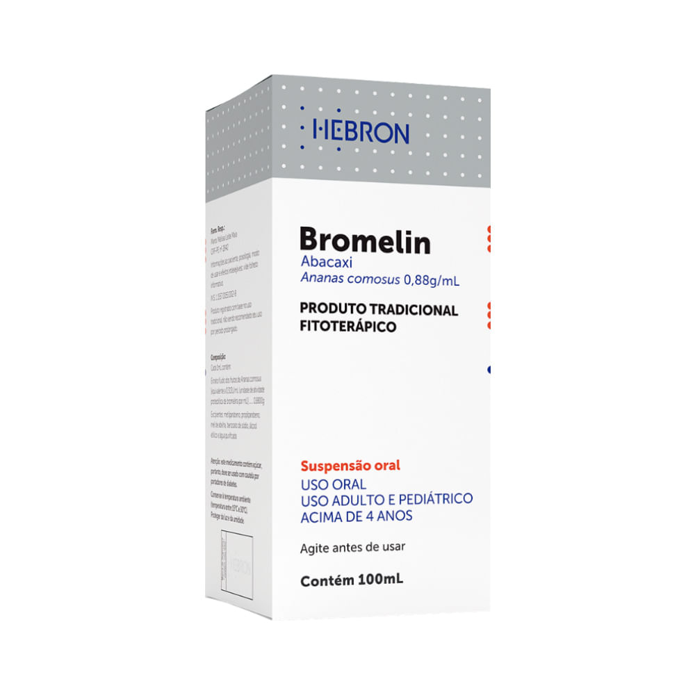 BROMELIN SOLUÇÃO ORAL 100ML - Preço Popular