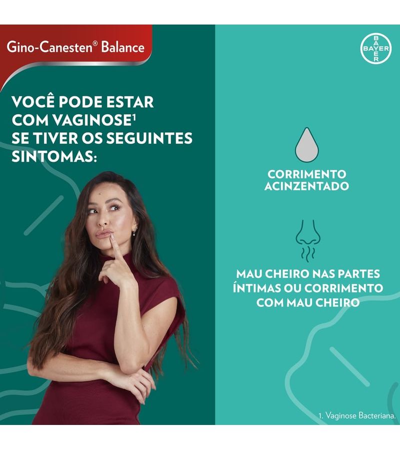 Tratamento De Vaginose Bacteriana Gino-canesten Balance - Preço Popular