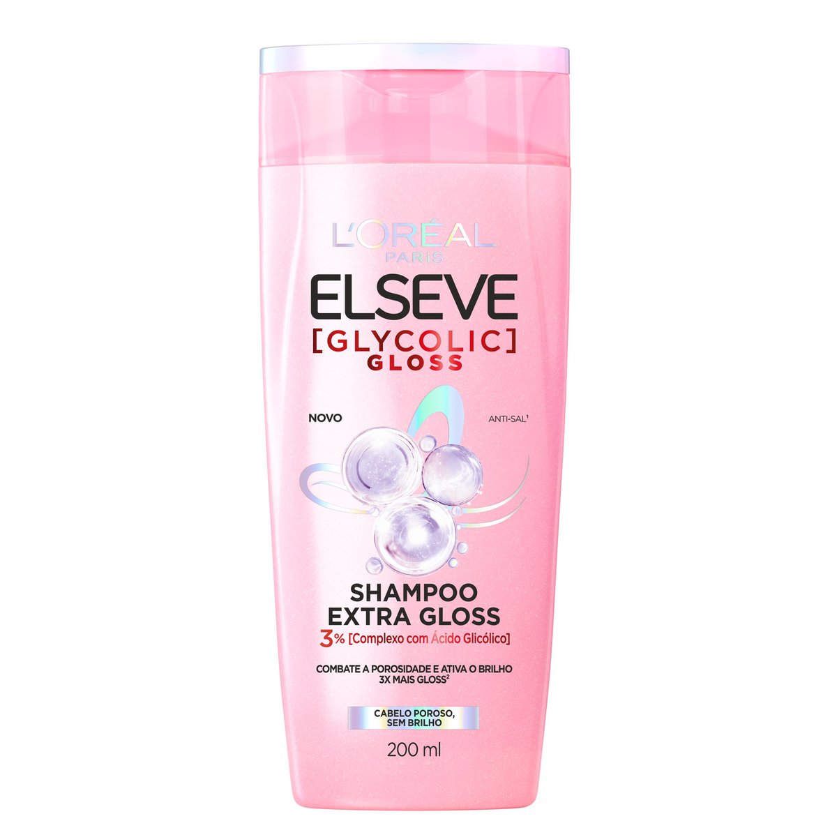 SHAMPOO ELSEVE 200ML GLYCOLIC GLOSS - Preço Popular