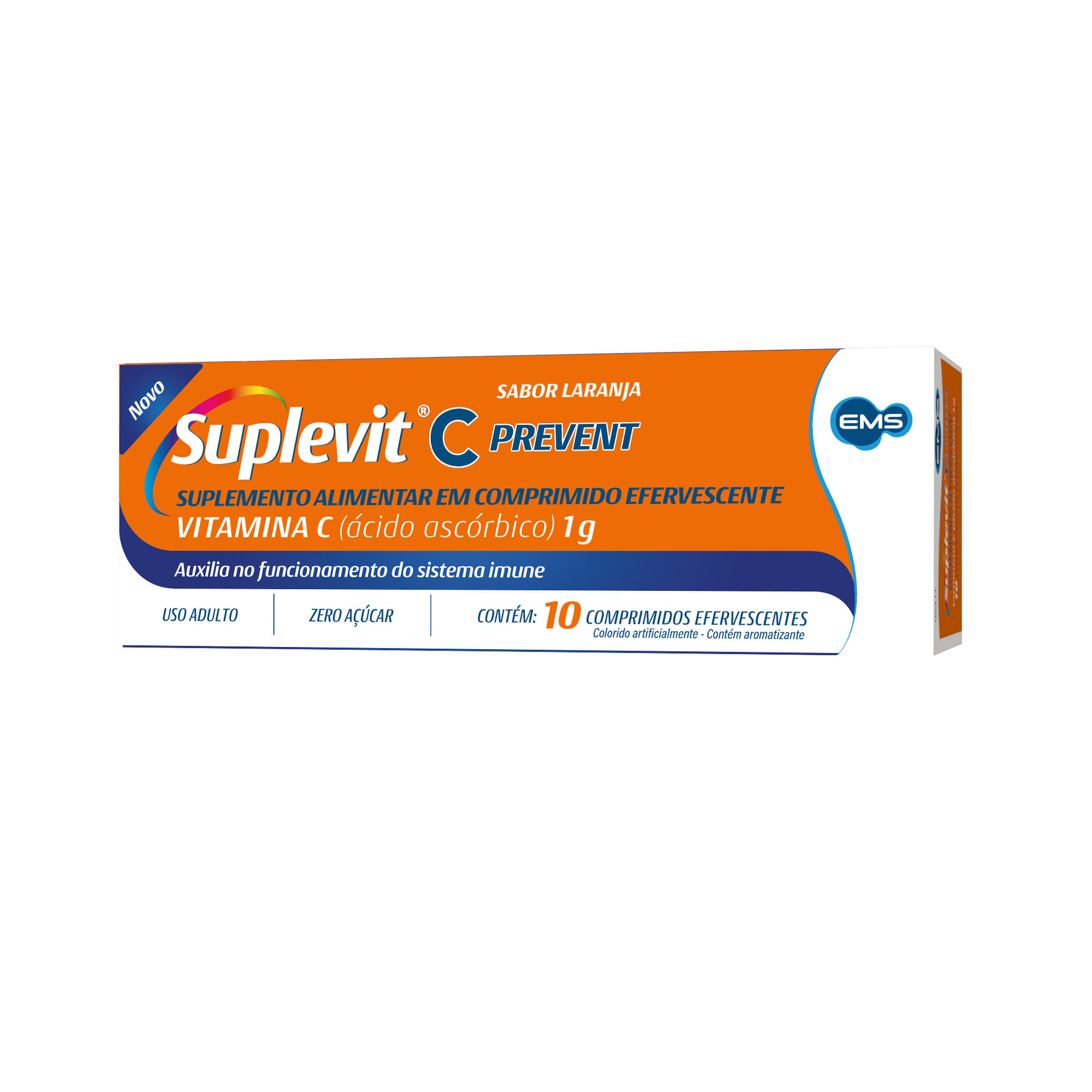 Suplevit C Prevent Com 10 Comprimidos Efervescentes 1g Laranja - Preço ...