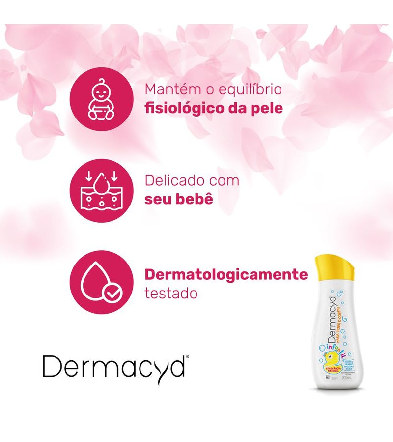 Sabonete Liquido Dermacyd Infantil 200ml - Preço Popular