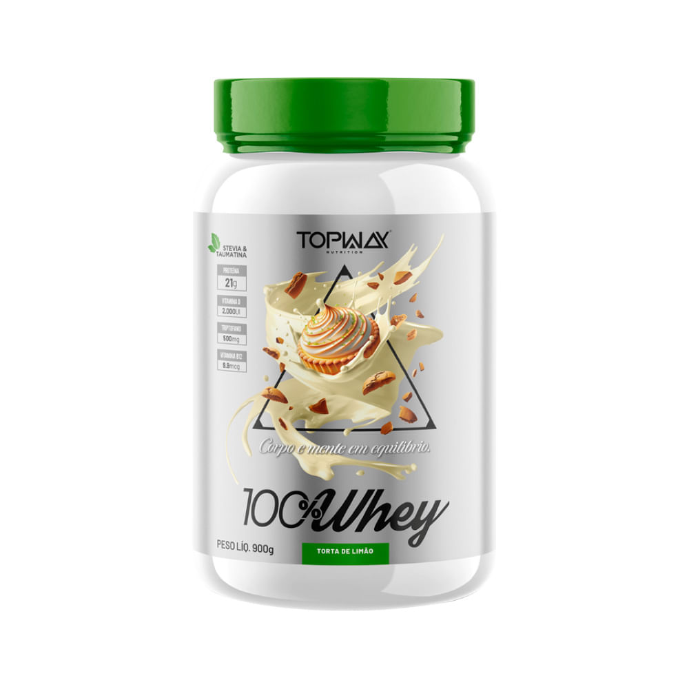 TOPWAY 100% WHEY 900GR TORTA LIMAO - Preço Popular