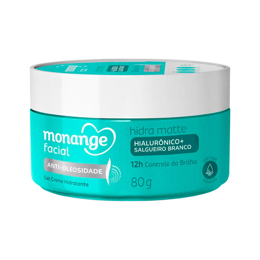 HIDRATANTE MONANGE FACIAL 80GR GEL CREME HIDRA MATTE - Preço Popular