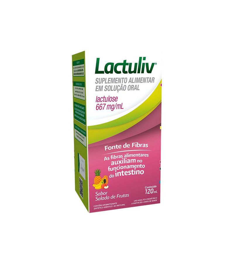 Lactuliv Salada De Frutas Xarope 120ml - Preço Popular