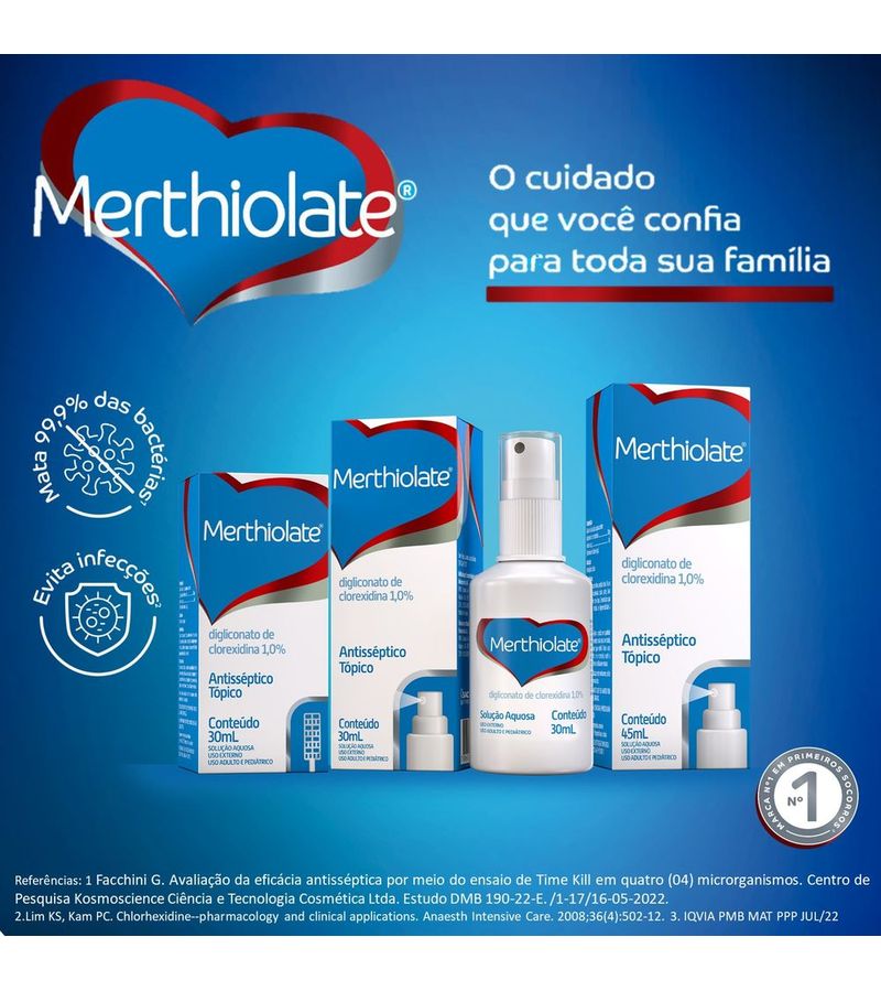 Antisseptico Merthiolate Pa 30ml - Preço Popular
