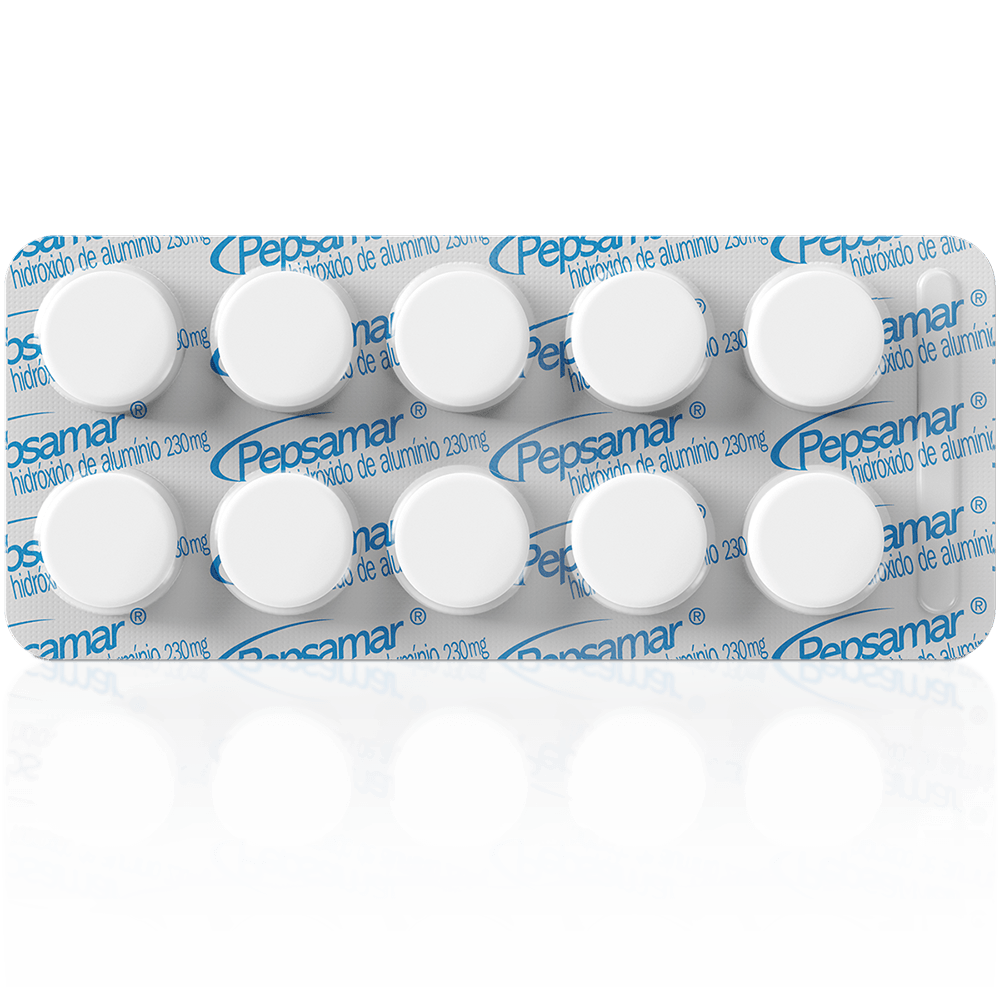 PEPSAMAR COM 10 COMPRIMIDOS MASTIGAVEIS SABOR MENTA - Preço Popular