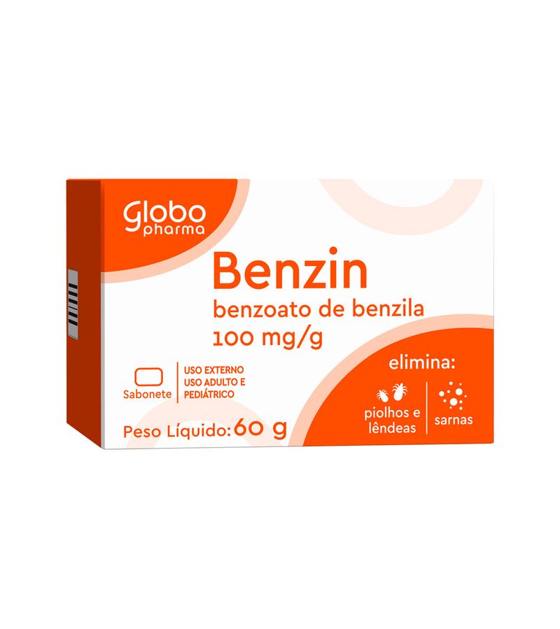Benzin Benzoato De Benzila 100mg/g 60gr Sabonete Globo Pharma - Preço ...