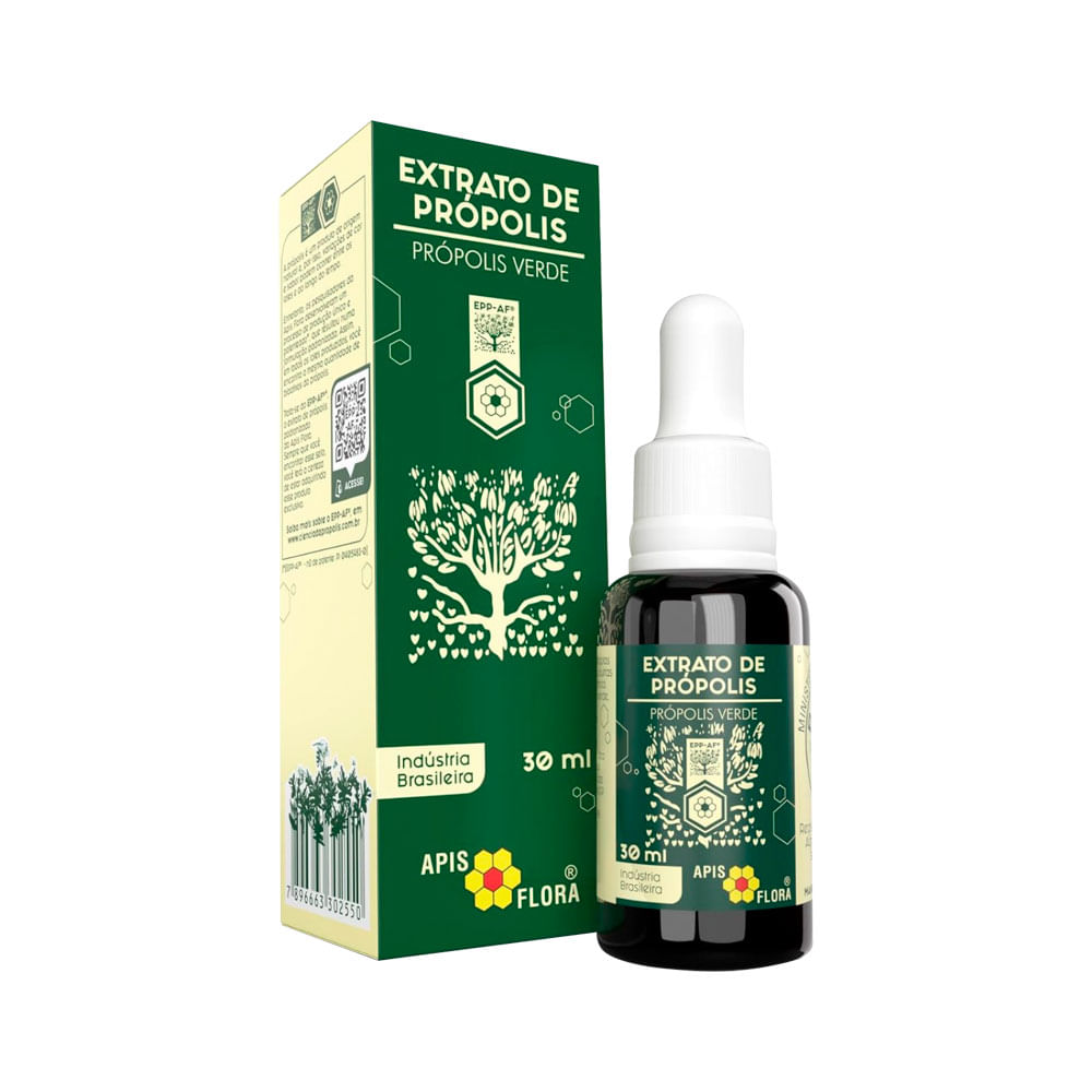EXTRATO DE PRÓPOLIS VERDE APIS FLORA GOTAS 30ML - Preço Popular