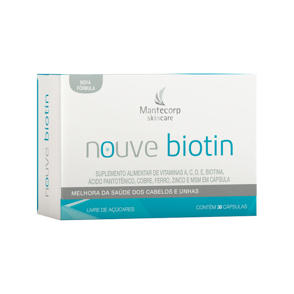 NOUVE BIOTIN COM 30 CÁPSULAS - Preço Popular