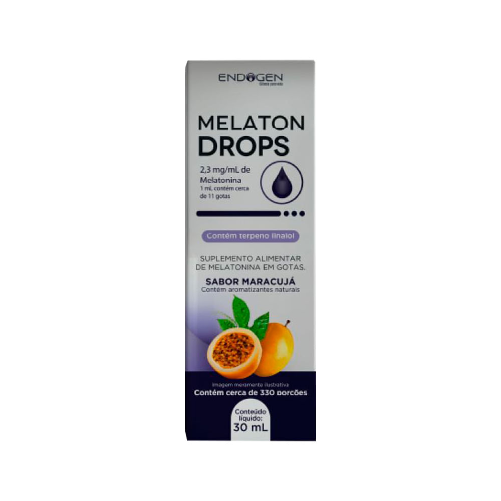 MELATON DROPS 30ML GOTAS MARACUJA - Preço Popular