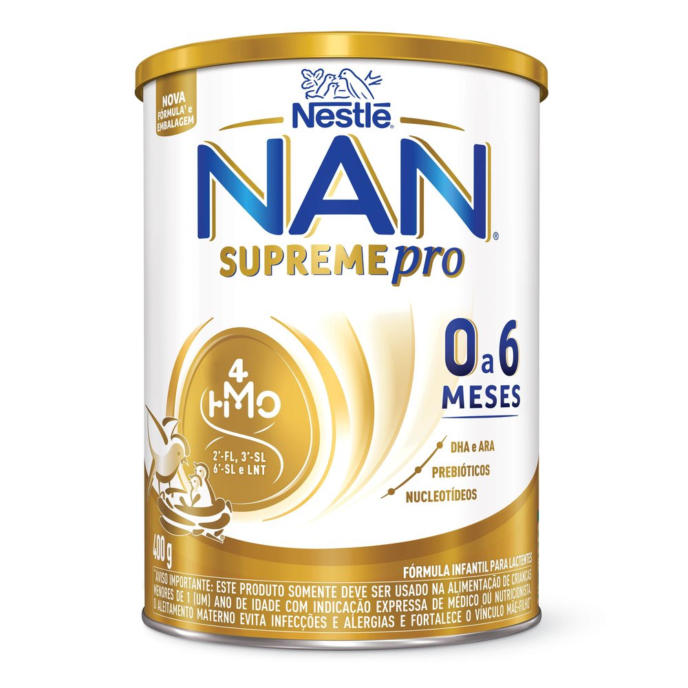 FÓRMULA INFANTIL NAN SUPREME PRO 0 A 6 MESES 400G - Preço Popular
