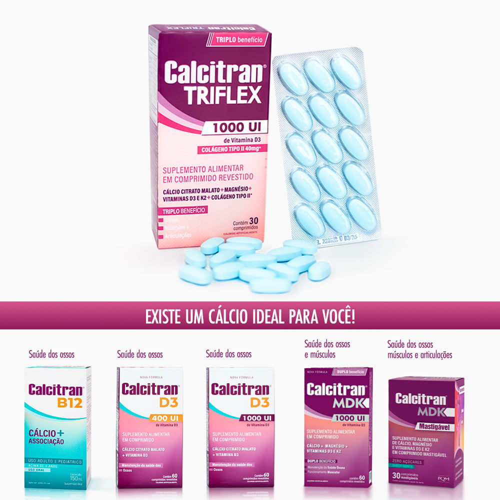 CALCITRAN TRIFLEX 30 COMPRIMIDOS - CALCIO, COLAGENO TIPO 2, MAGNESIO ...