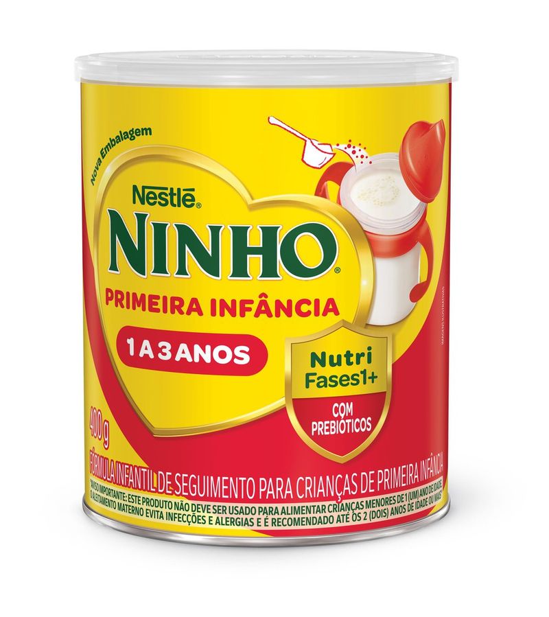Formula Infantil Ninho Fases 1+ Primeira Infancia 1 A 3 Anos 400g ...