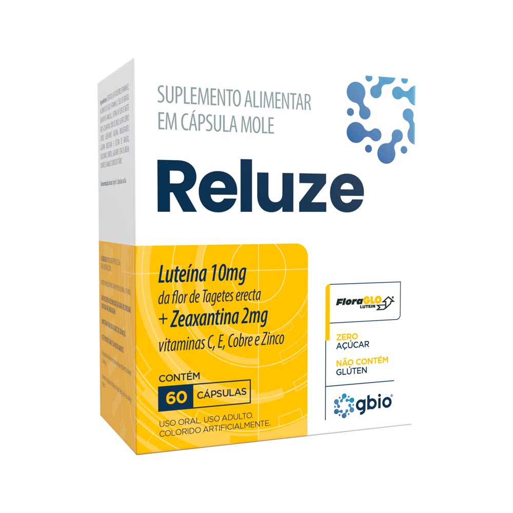 RELUZE GBIO COM 60 CAPSULAS - Preço Popular