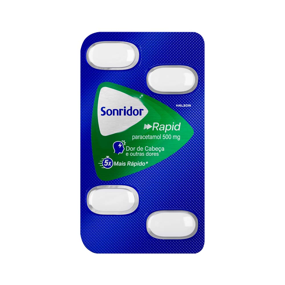 Sonridor Rapid 500mg Com 4 Comprimidos Revestidos - Preço Popular