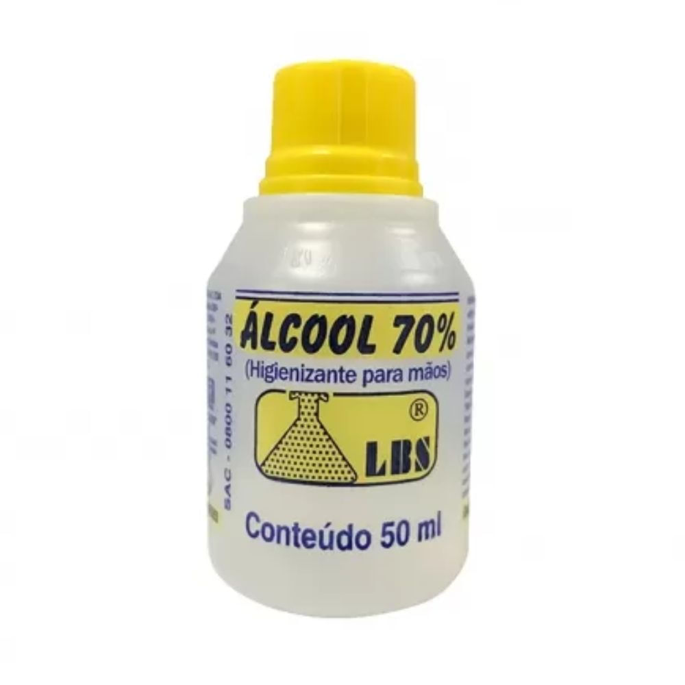 LBS ÁLCOOL 70% SOLUÇÃO 50ML - Preço Popular