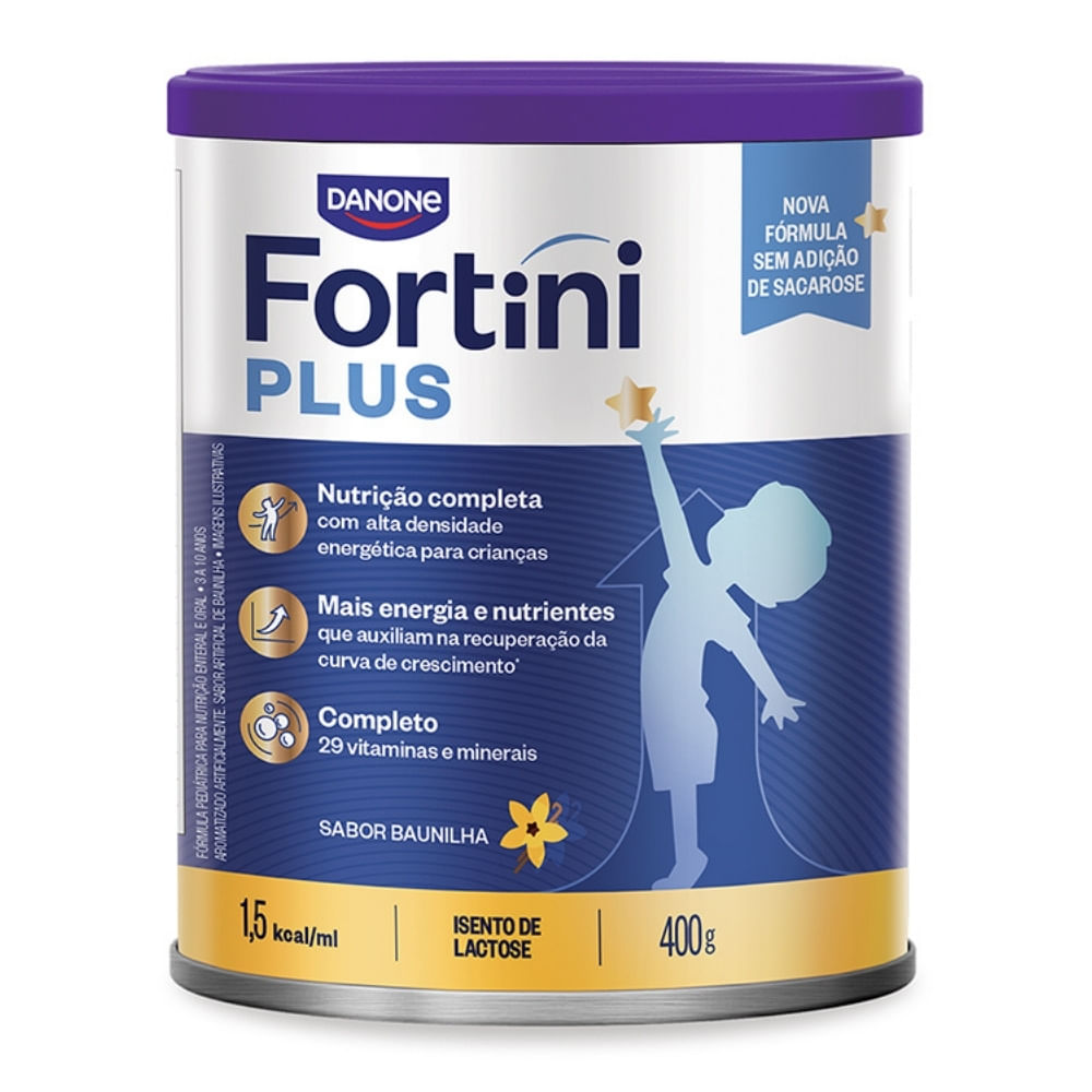 FORMULA INFANTIL FORTINI PLUS BAUNILHA 400G - Preço Popular