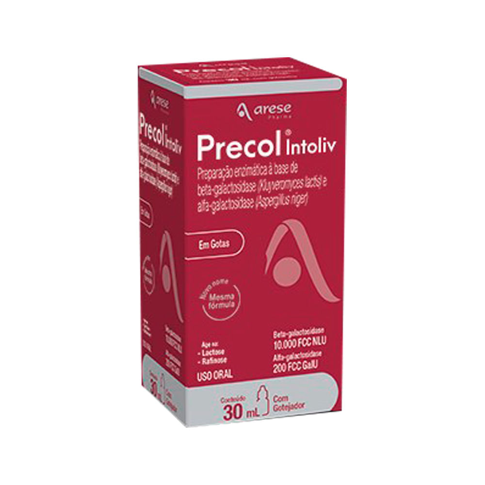 PRECOL INTOLIV GOTAS 30ML ARESE - Preço Popular