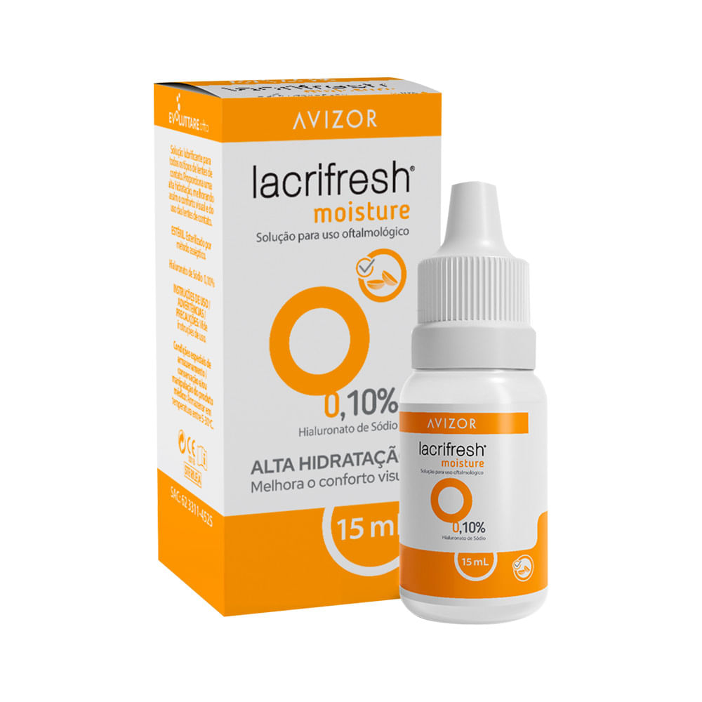 LACRIFRESH MOISTURE SOLUCAO OFTALMICA 0,10% 15ML - Preço Popular