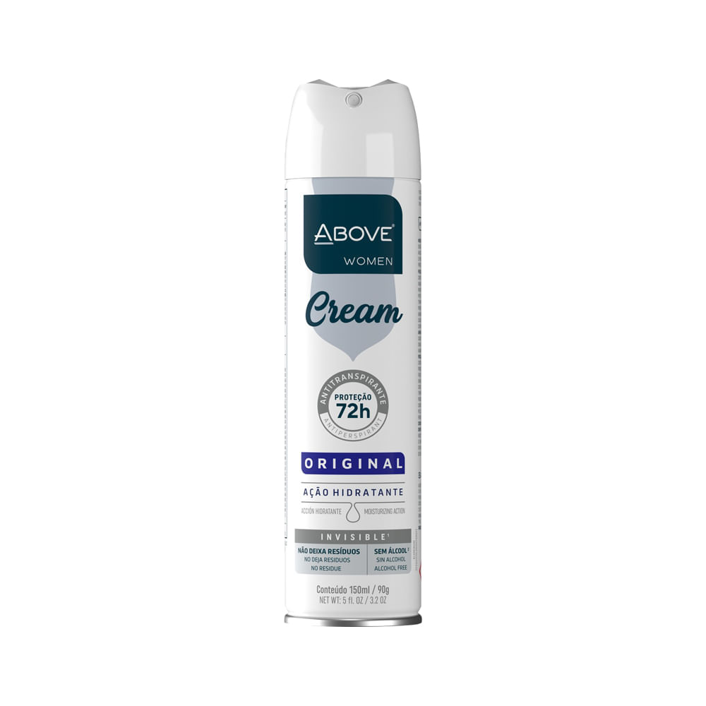 Desodorante Above Feminino Cream 150ml Aerosol Original - Preço Popular